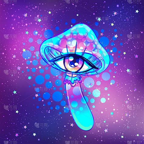 神奇的蘑菇。迷幻幻觉。