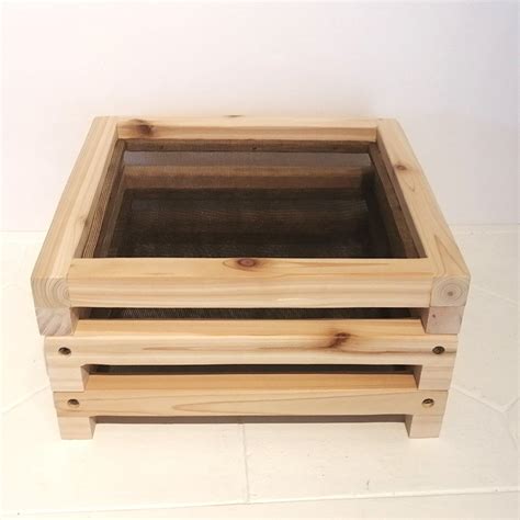 3 Stackable Cedar Herb Drying Racks 12 X 12 In Air Dry Cedar Drying