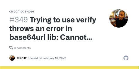 Trying To Use Verify Throws An Error In Base64url Lib Cannot Read