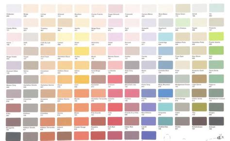 Crown Originals Emulsion Paint Colour Chart