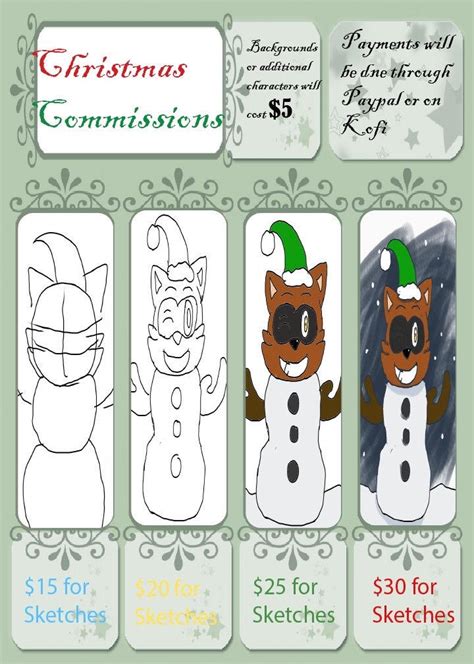 Christmas Commissions 2023 By Artsytanooki On Deviantart