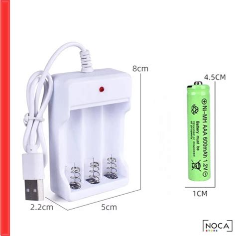 Jual Alat Cas Baterai AA AAA Isi Ulang Batre A A USB Charger Battery Rechargeable Slot