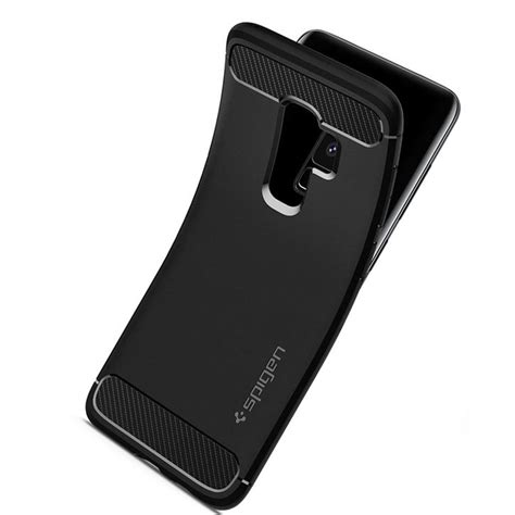 Spigen Rugged Armor Samsung Galaxy S9 Plus Tough Case Black