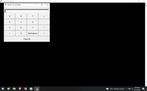 Python Program To Square Calculator Using Python Tkinter Kashipara