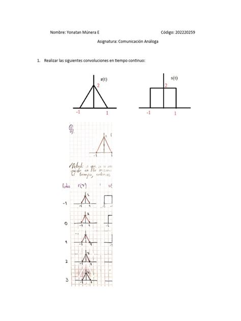 Solucion Evaluacion 2 Convolucion E Introduccion A Fourier Pdf