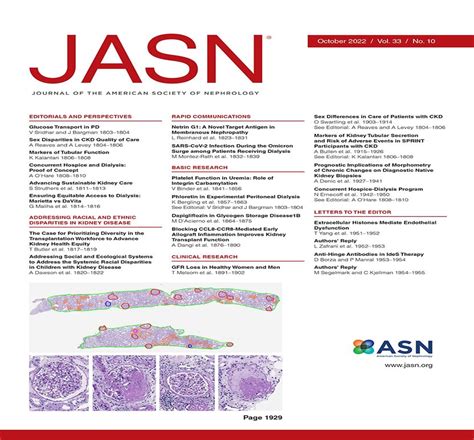 Sex Disparities In The Quality Of Care For Ckd Journal Of The