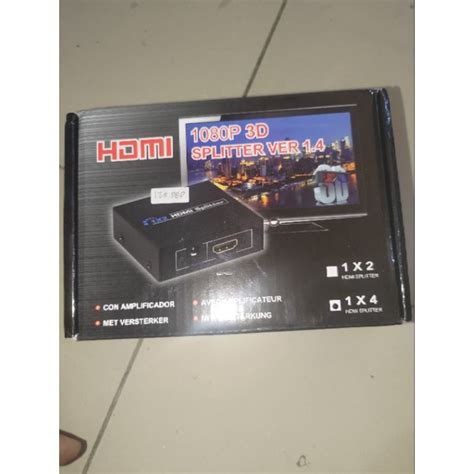 Jual Hdmi Splitter 4 Port Hub Full Video 1 Input Hdmi To 4 Outpot Hdmi Seport 4k Repeater