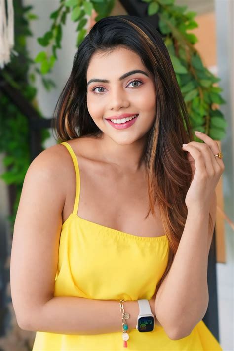 Advika Shekhhar Stills In Yellow Outfit South Indian Actress