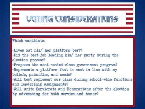 Class Election Project Reagan Reach