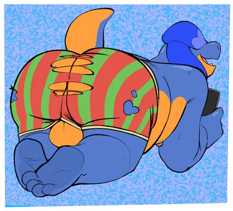 Rule 34 All Fours Anthro Appletrucker Appletun Ass Backsack Balls Big Butt Blue Body