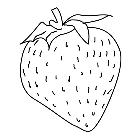 Kleurplaat Witte Aardbei Pineberry Om Af Te Drukken En Te Kleuren