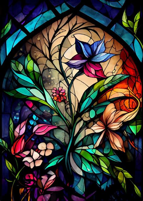 The Flower Poster Picture Metal Print Paint By Polymath Prints Displate