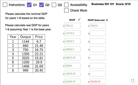 Solved InstructionsPlease Calculate The Nominal GDPfor Years Chegg Com