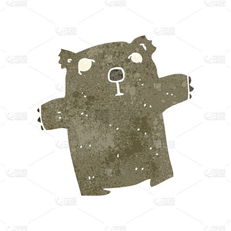 复古的卡通袋熊