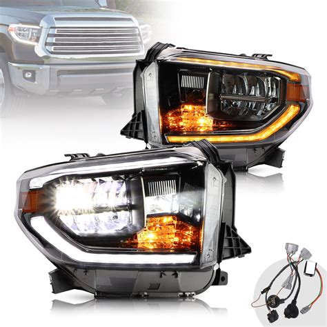 Vland Full Led Headlights For Toyota Tundra 2014 2018 Drl Sequential