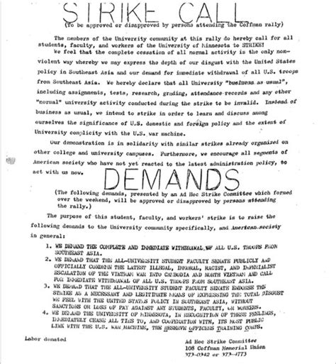 1970 Student Strike50 Years Later Umn Libraries News And Events