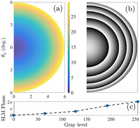 A The Two Dimensional Quadratic Relative Phase Map In Radians As Download Scientific