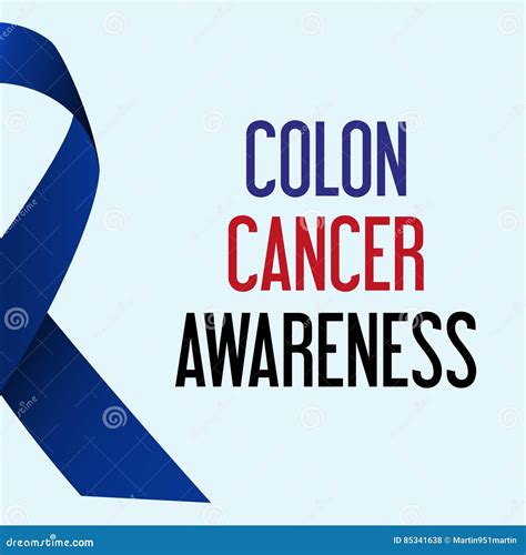 World Colon Cancer Day Awareness Poster Stock Vector Illustration Of