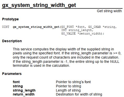 GUIX Calculate String Length Forum Renesas Synergy Platform