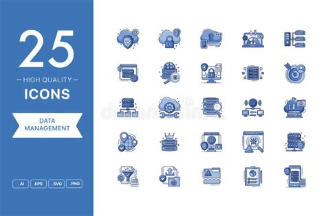 Vector Set Of Big Data Icons Stock Vector Illustration Of Concept Management 275408842