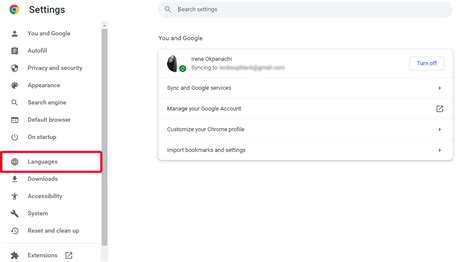 How To Change The Language In The Google Chrome Browser