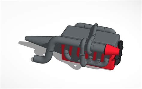 3d Design Simple New Turbo Engine Tinkercad