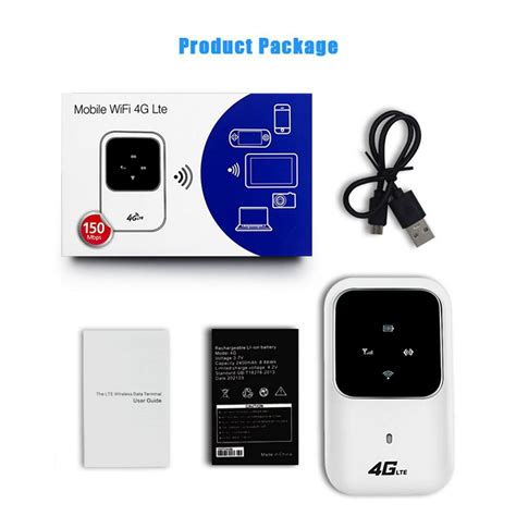 Enrutador Inalámbrico De Banda Ancha Móvil 4g Lte Hotspot Sim