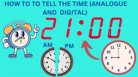 How To Tell The Time Digital And Analogue Clock Learning About Time