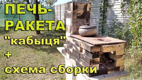 Печь-плита "Кабыця" под казан для дачи за 4 минуты - YouTube