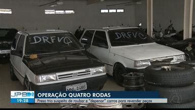 JPB2 JPB2JP Preso Trio Suspeito De Roubar E Depenar Carros Para