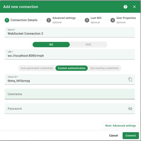 Websocket Client Mqtt Broker