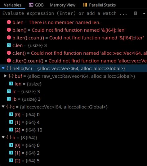 Show Length Of Vec And Slice In Debugger · Issue 10209 · Intellij Rustintellij Rust · Github