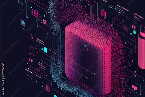 Data Flow Abstract Background Ai Conceptual Background Stock Illustration Adobe Stock