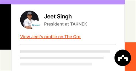 Jeet Singh President At Taknek The Org