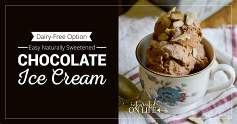 Chocolate Ice Cream Easy Naturally Sweetened Dairy Free Option