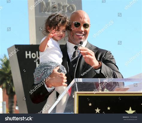 Los Angeles Dec 13 Jasmine Johnson Dwayne Johnson At The Dwayne Johnson Star Ceremony On The