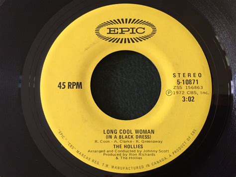 The Hollies Long Cool Woman In A Black Dress 1972 Vinyl Discogs
