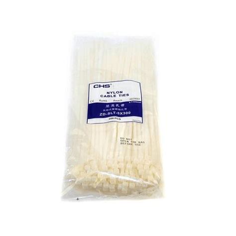 Chs Nylon Cable Tie 200 Mm Pack Of 100 Pcs