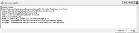 License For The Sectionreport Cannot Be Found General Discussion Developer Mescius Forums