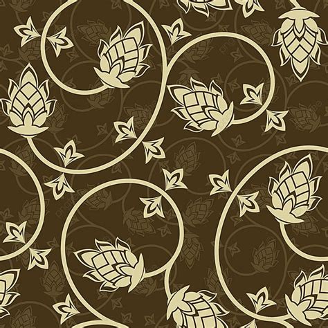 베이지색 꽃과 잎의 매끄러운 패턴반복 및 크기 조정 가능 배경 디자인 레트로 에 배경 일러스트 및 사진 무료 다운로드 Pngtree