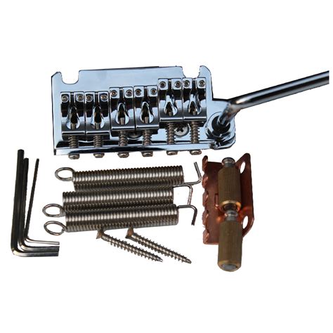 Double Tremolo Locking Tremolo System 6 String Bridge Stainless Steel