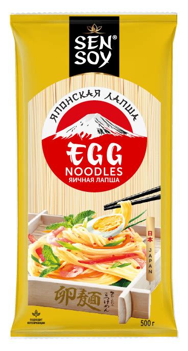 Лапша яичная Sen Soy Premium Egg Noodles, 500 г * 12 шт. - купить с ...