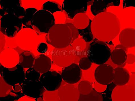 Shiny Red Sphere Background Stock Illustration Illustration Of Black