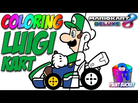 Mario Kart Luigi Coloring