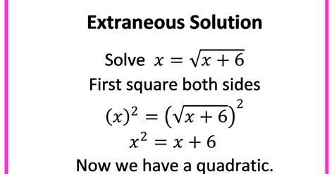 Algebra I Field School Solving Radical Equations