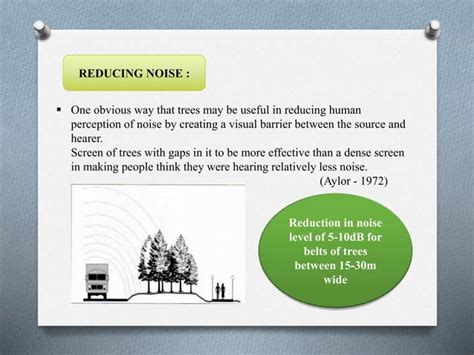 trees acts as noise barrier pptx