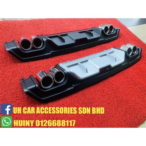 Honda Civic Fc 2016 2021 Rear Bumper Lower Garnish Diffuser Lip Lips