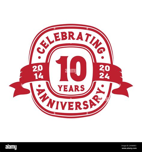 10th Anniversary Celebration Logo Design Template 10th Anniversary