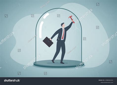 Breaking Limits Challenge Yourself Overcome Boundary Stock Vector