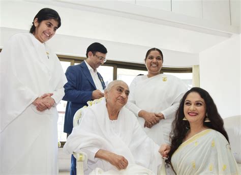 Brahma Kumari Sisters Meera Yogini And Shivani At A Spiritual Talk By